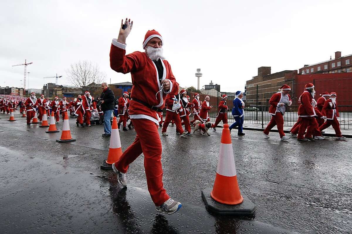 Santa Dash in England
