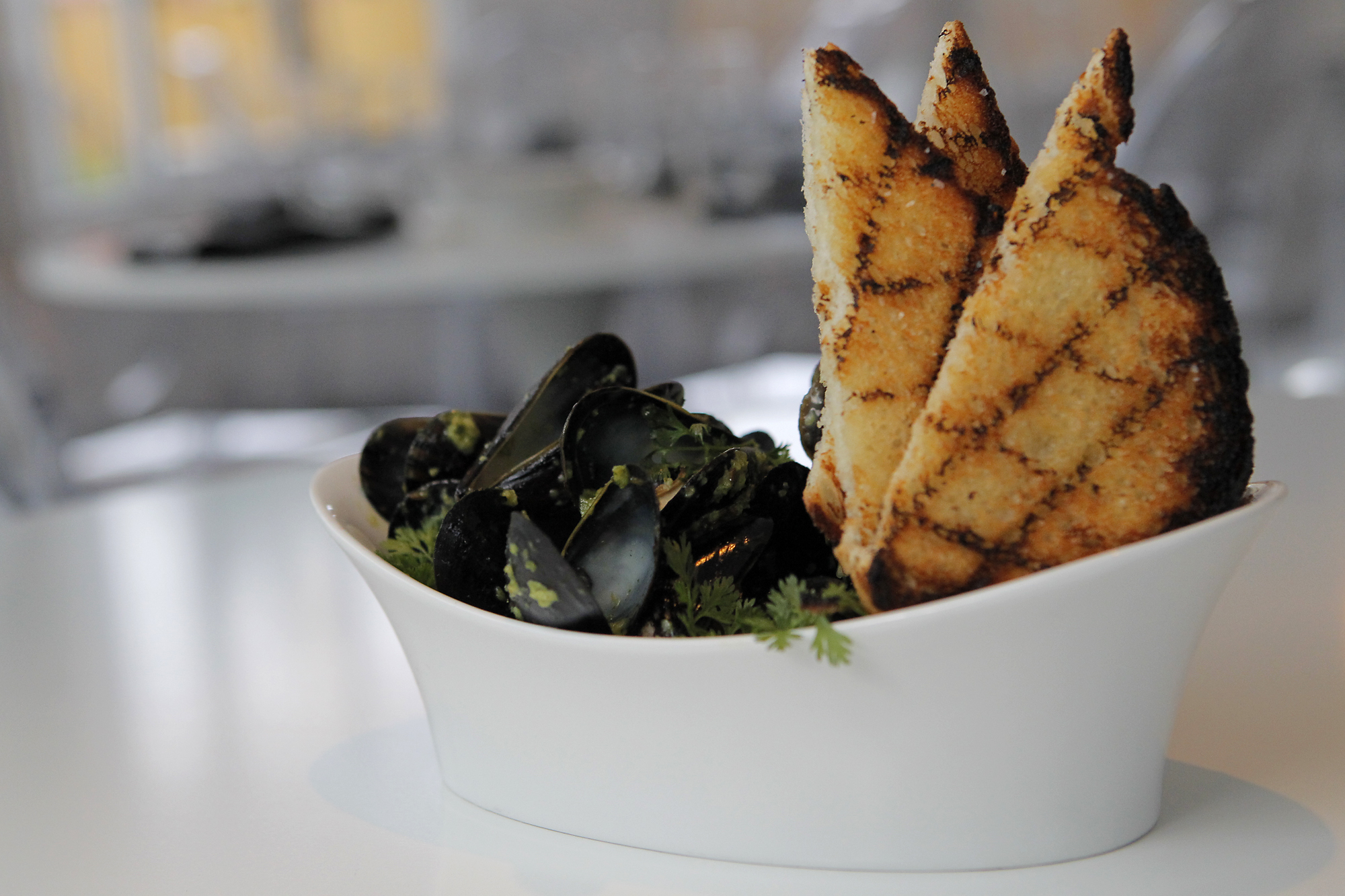 Chefs' Secrets: Feast's Prince Edward Island Mussels with Green Harissa