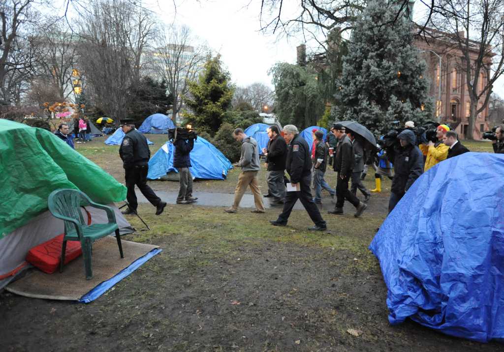 Protesters clean up: Is it enough?