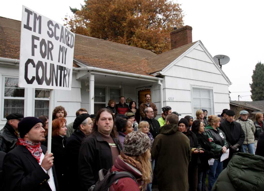 Protests shift to foreclosed homes