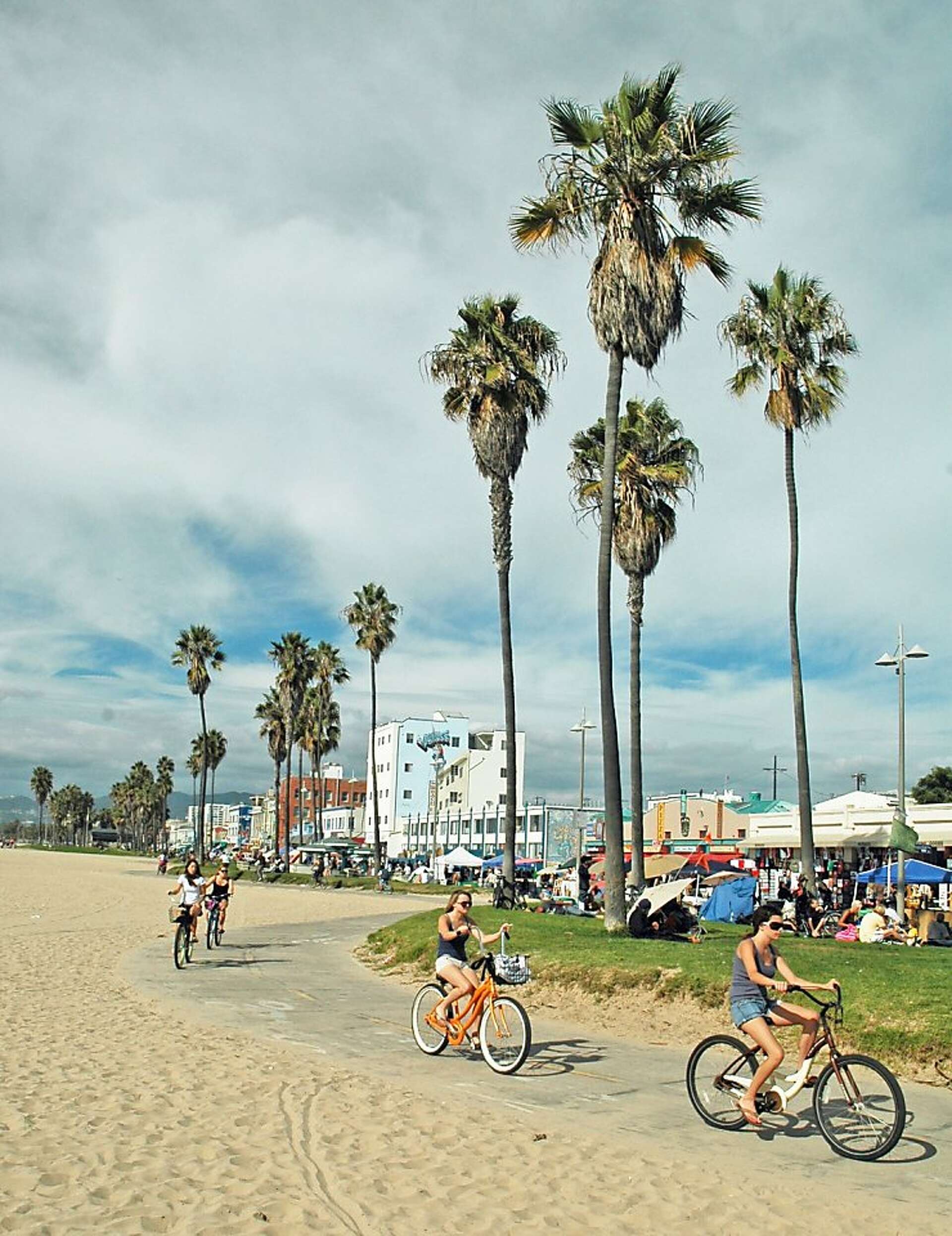 Biking with L.A.'s traffic on the Strand