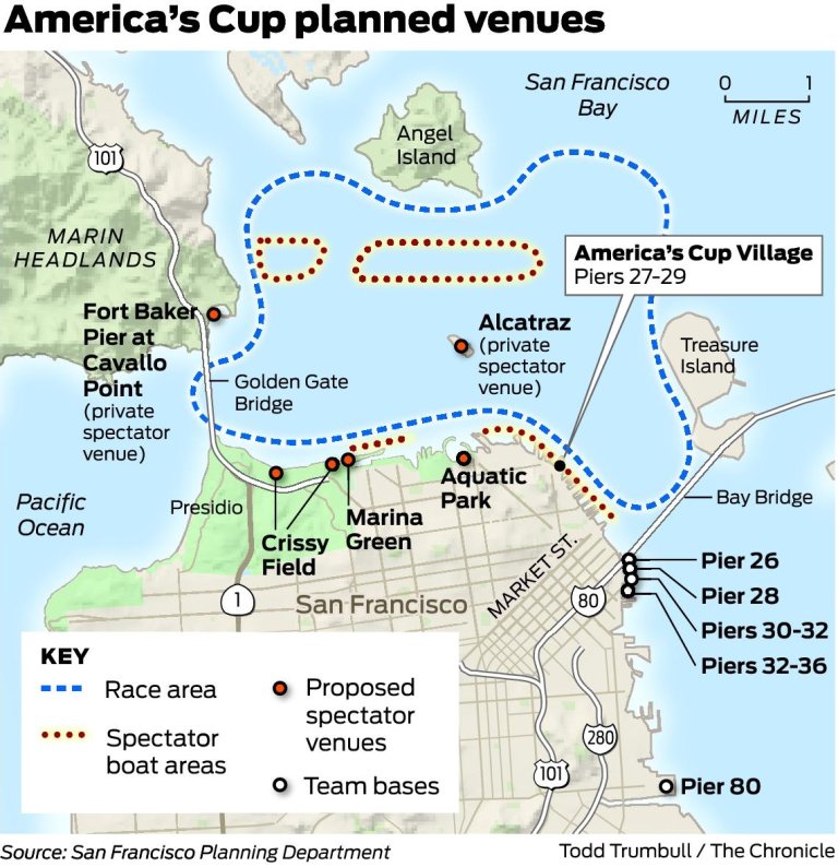 America's Cup preparations under way for the bay