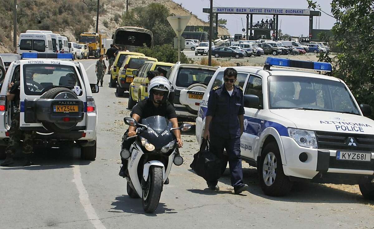 Cyprus navy base gunpowder blast kills 12