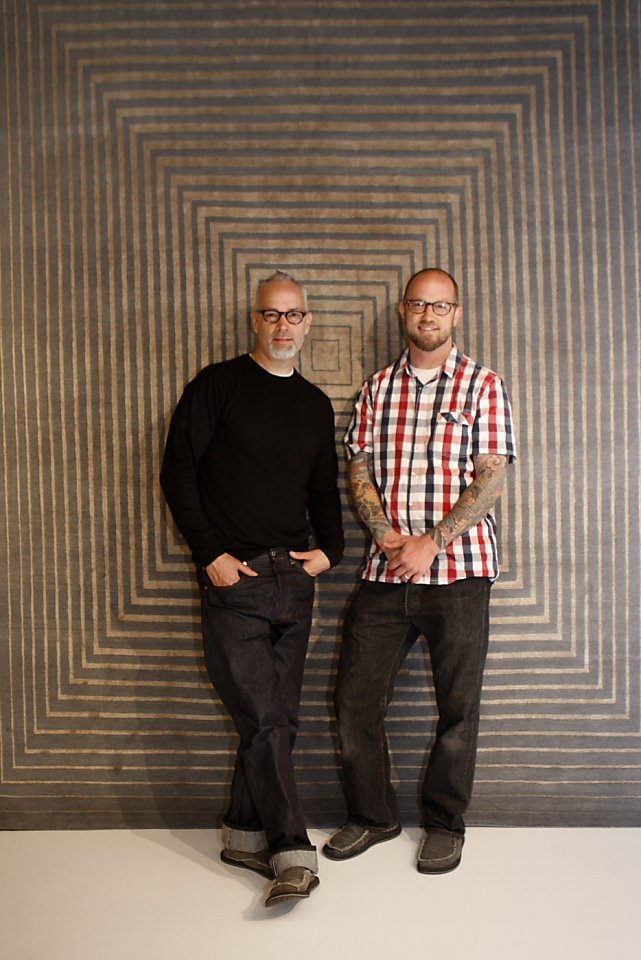 Chris Baisa's hand-knotted rugs have modern touch