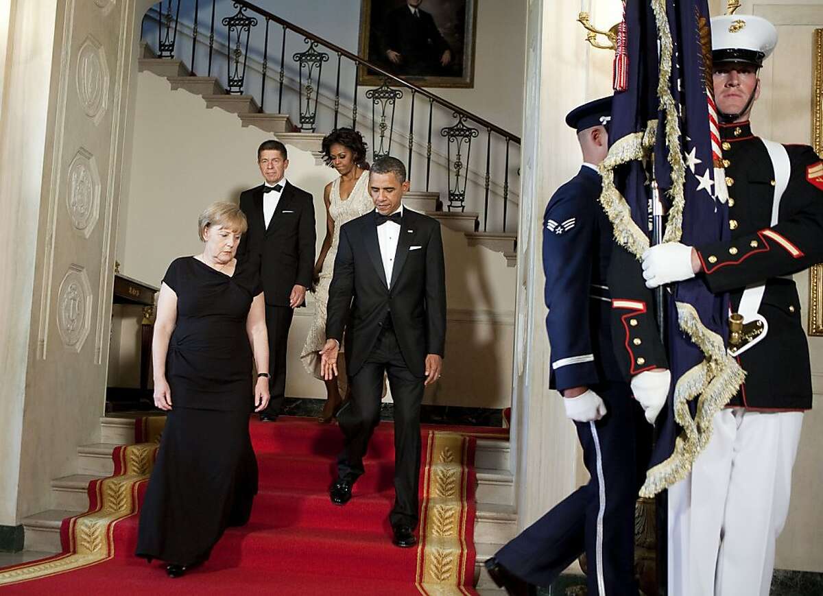 Michelle Obama at German Chancellor Merkel's State Dinner