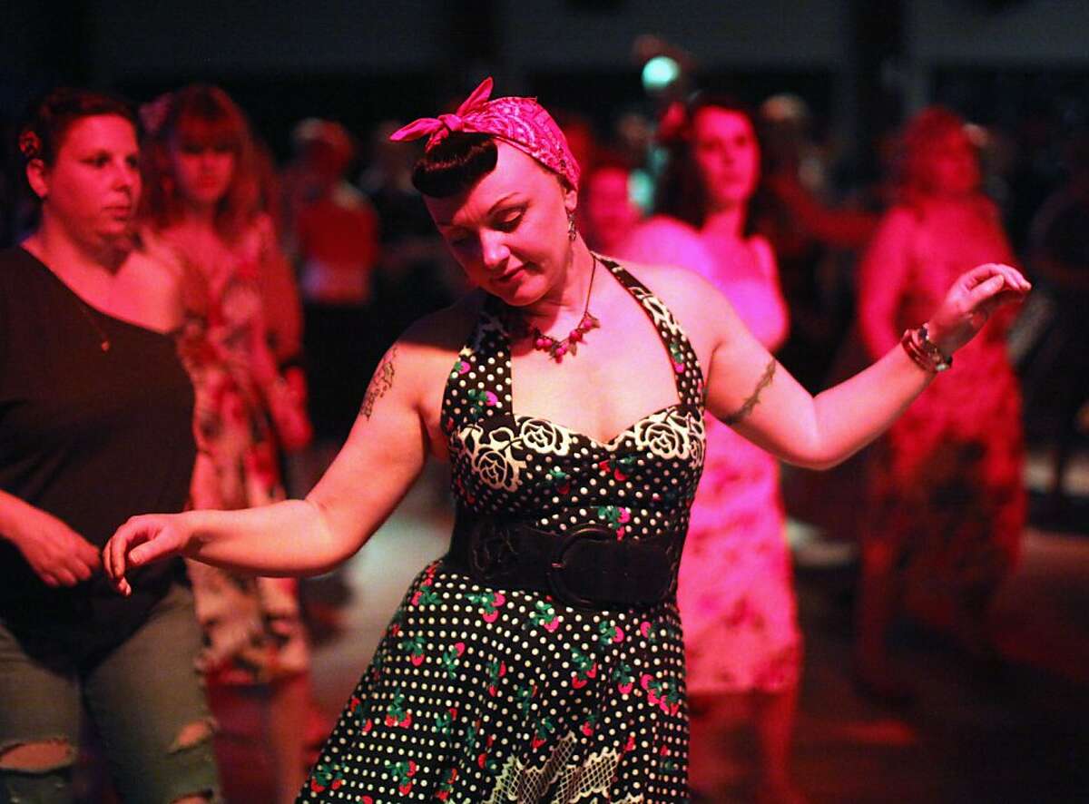 1950's rock and roll fanatics gather in England