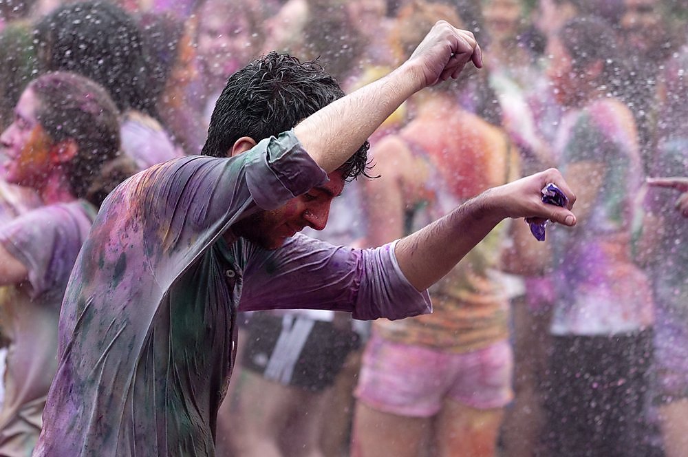 A colorful Holi day