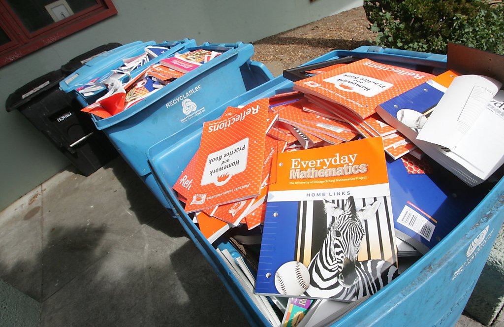 SF school tosses out hundreds of unused workbooks