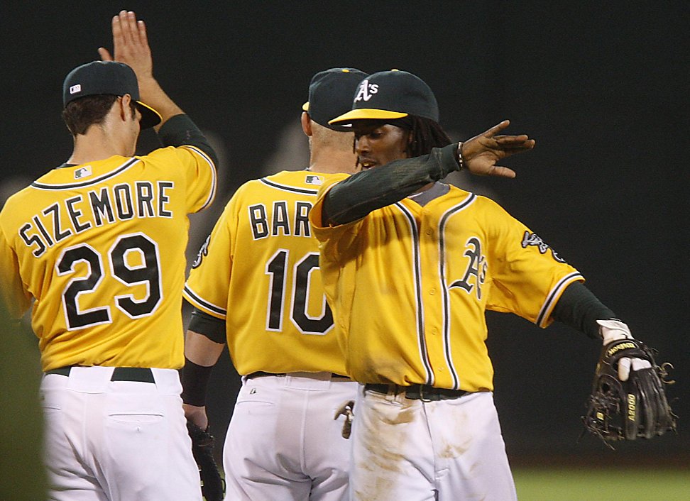 A's Graham Godfrey gets 1st win, 5-2 over Giants