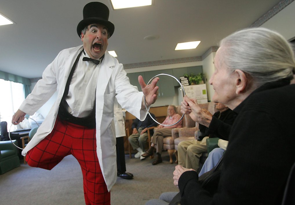 Clown sees serious benefits to therapeutic work