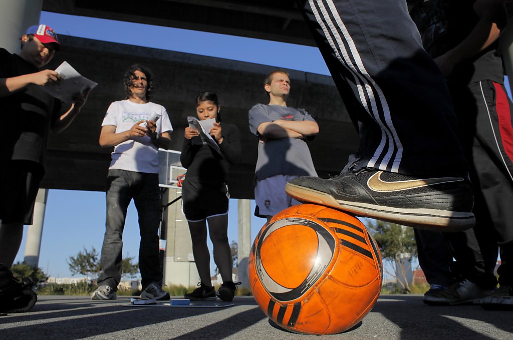 Soccer team helps homeless men move toward goals