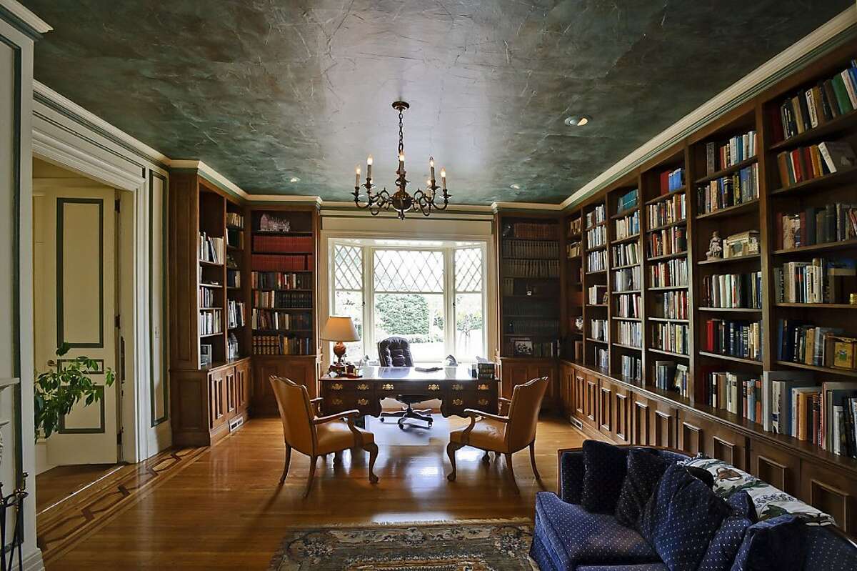 Tudor Style Mansion Library
