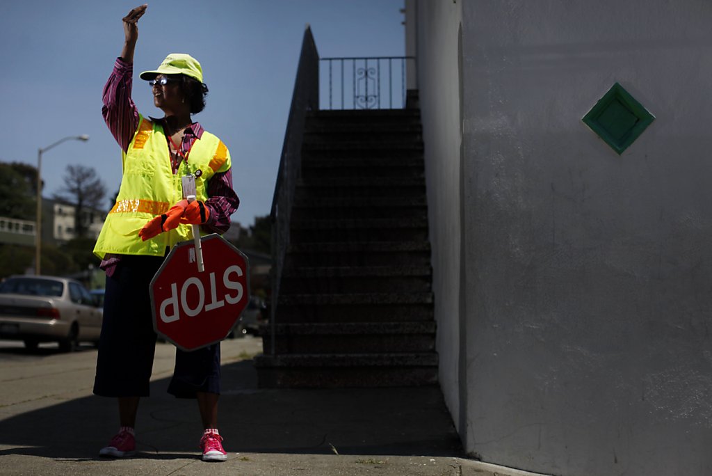 Bayview crossing guard provides safe passage