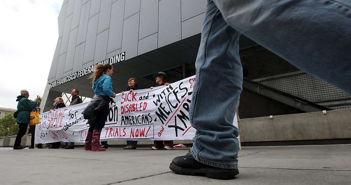 Chronic fatigue patients protest lack of funding