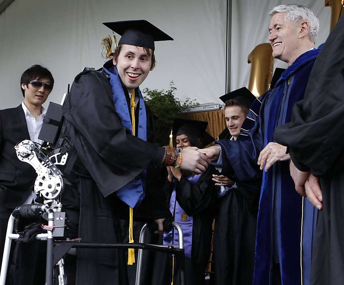 Exoskeleton lets UC Berkeley grad take a huge step