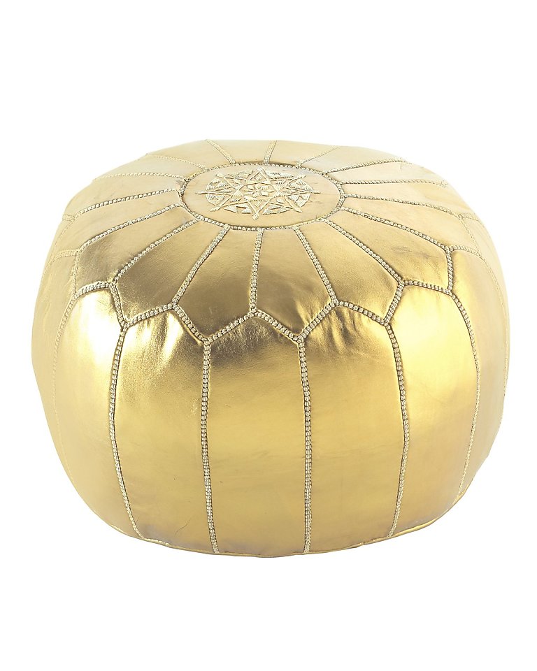 Moroccan poufs puff up