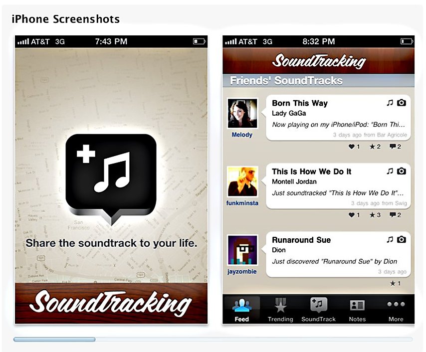 SoundTracking is app of the week
