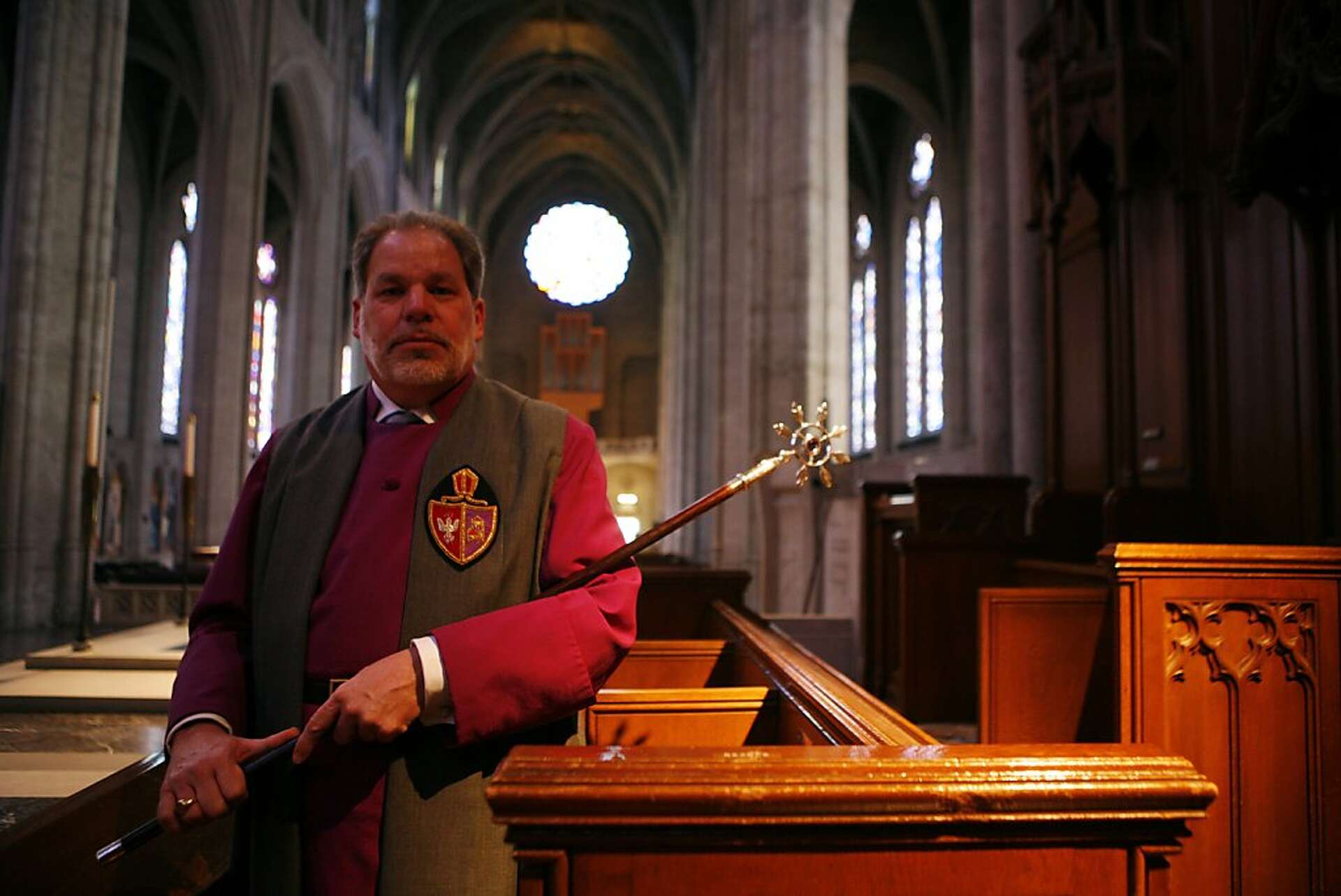 Grace Cathedral's verger keeps services on track