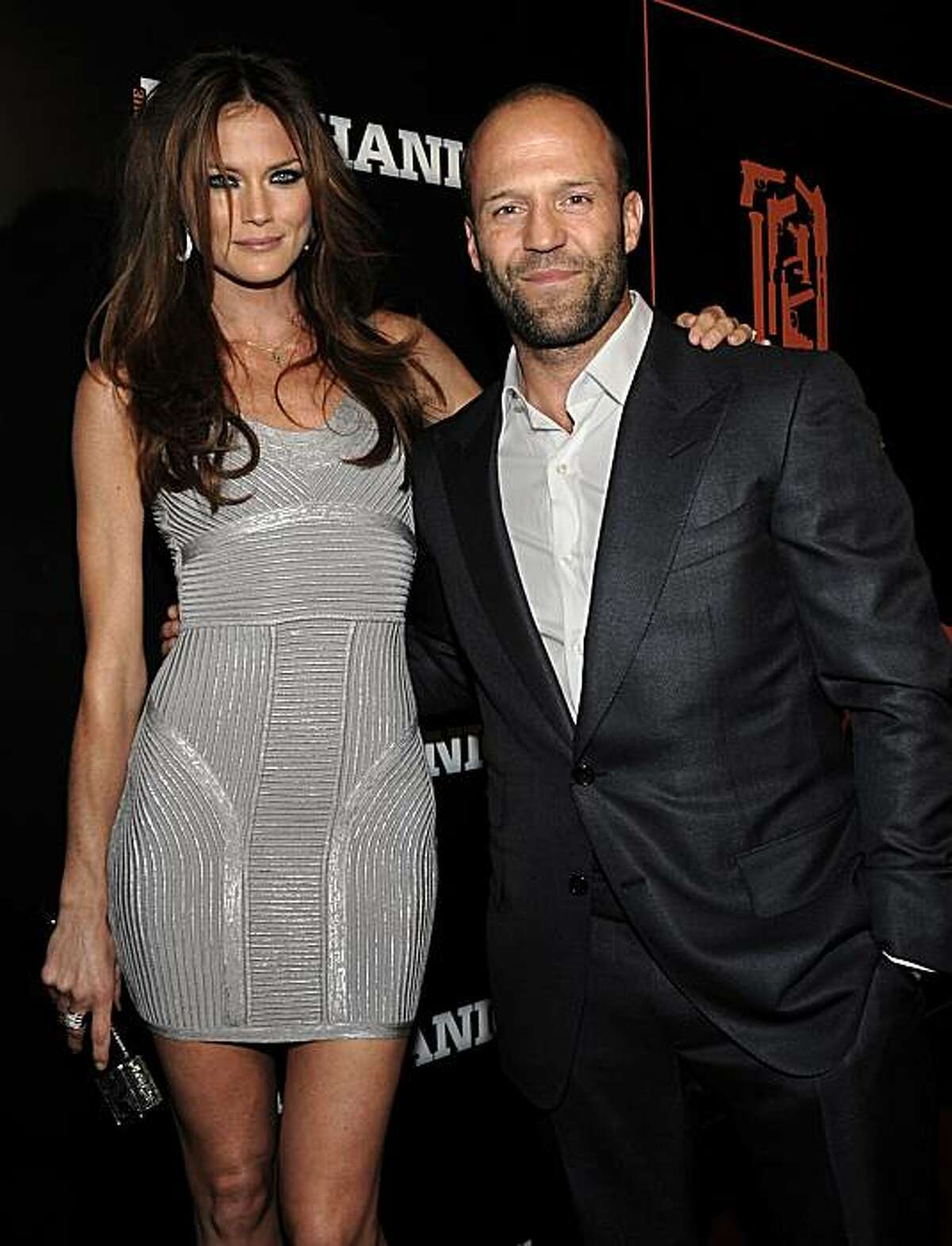Jason Statham cranks up the star power at "The Mechanic" premiere