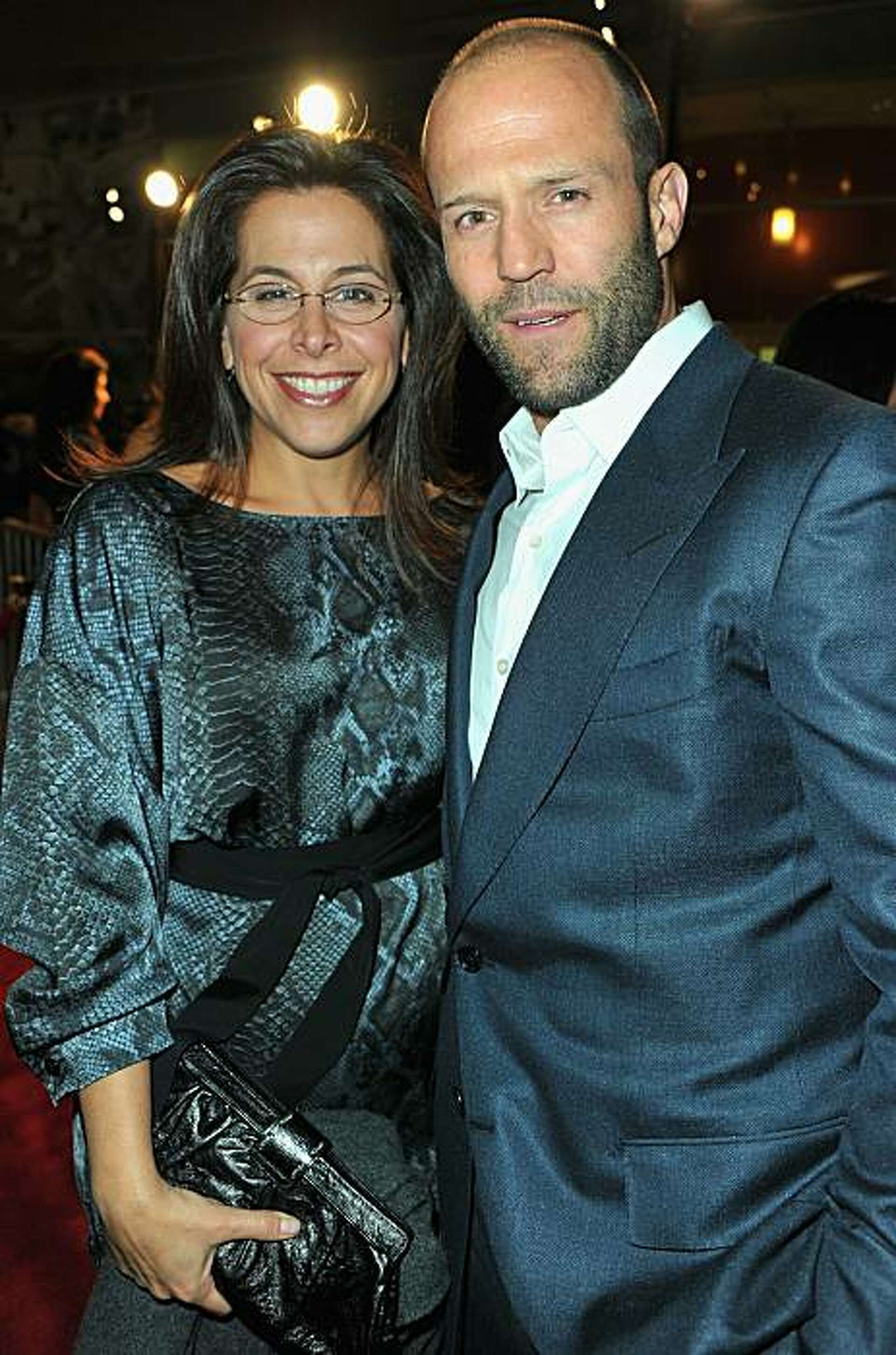 Jason Statham cranks up the star power at "The Mechanic" premiere