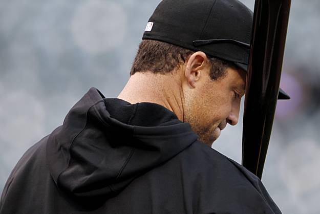 Pat Burrell looks like SF Giants left fielder