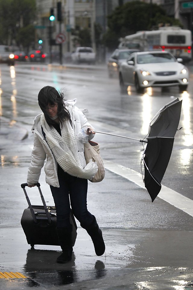 After a wild day, the rain may back off