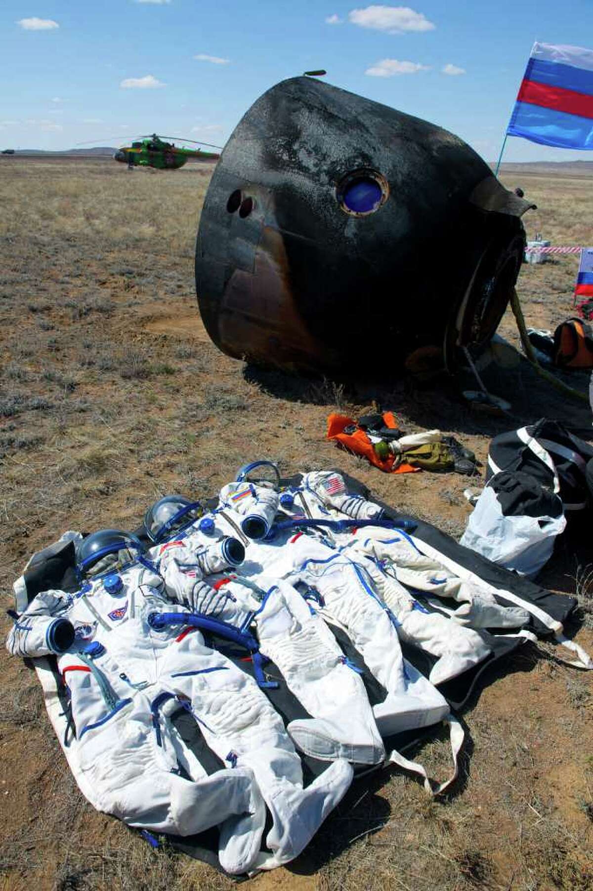 Soyuz space capsule lands at Museum of Flight