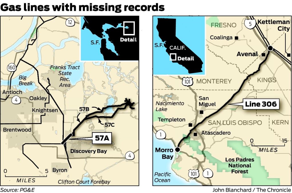 PG&E declared 2 lines safe despite missing records