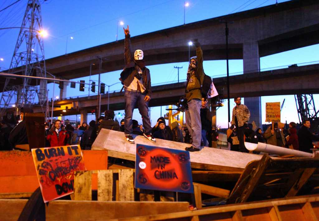 Occupy Seattle protests at port lead to skirmish, arrests