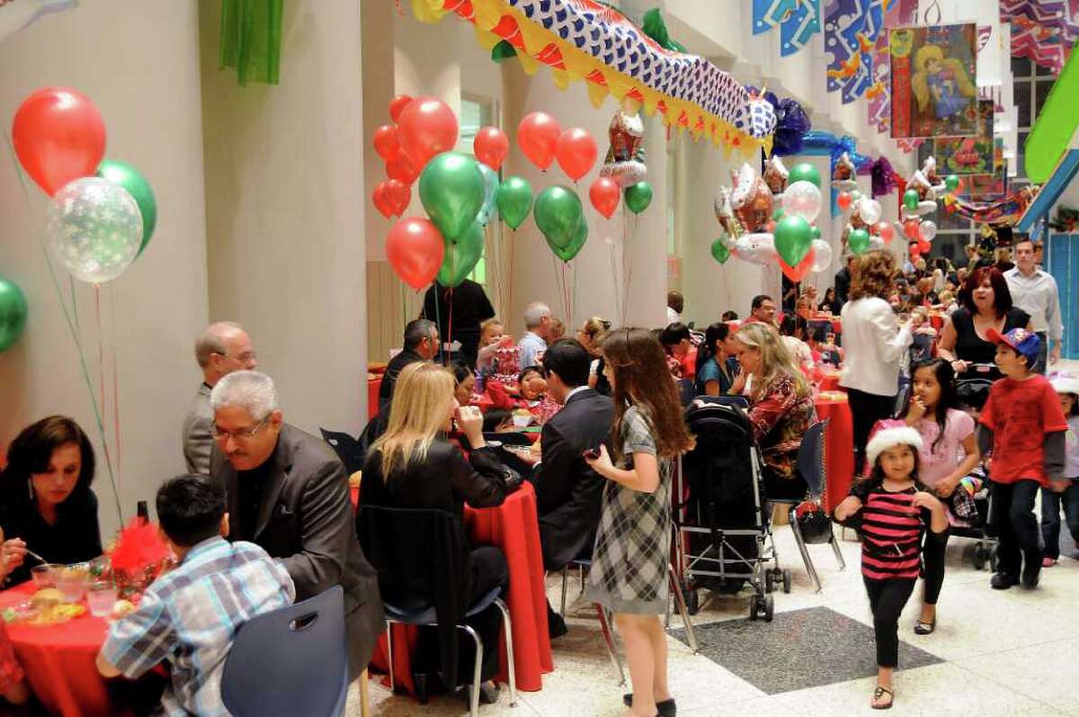 Kids (and their parents) play at Gingerbread Bash