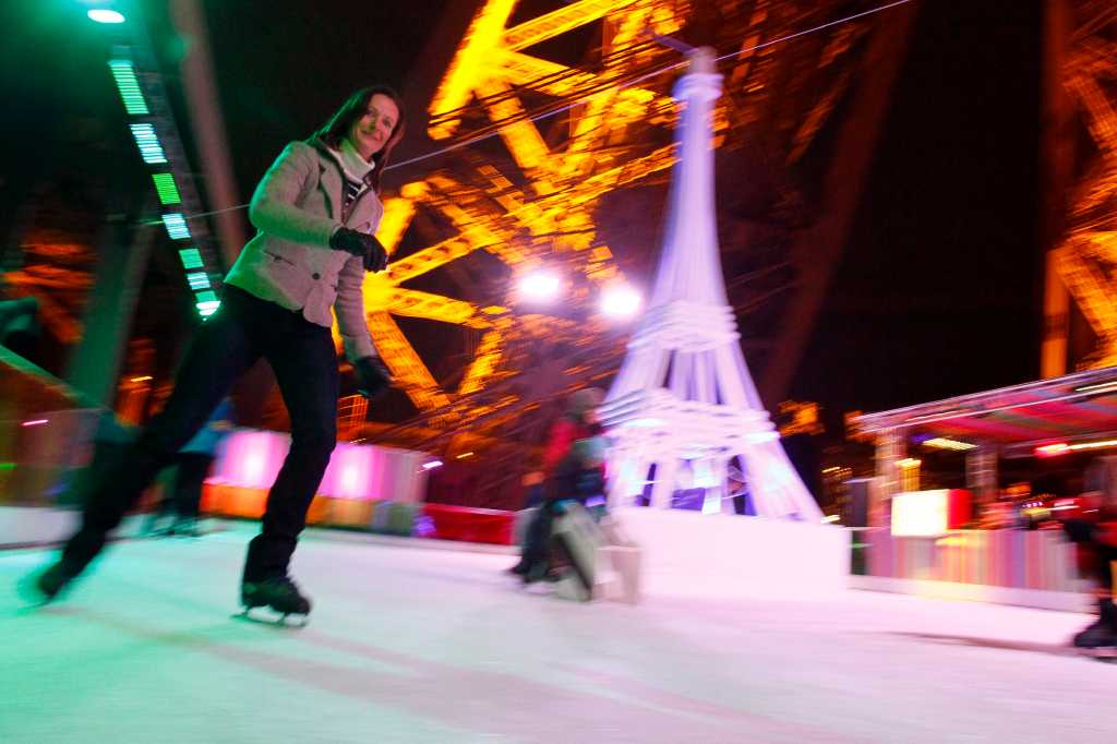 Eiffel Tower ice rink
