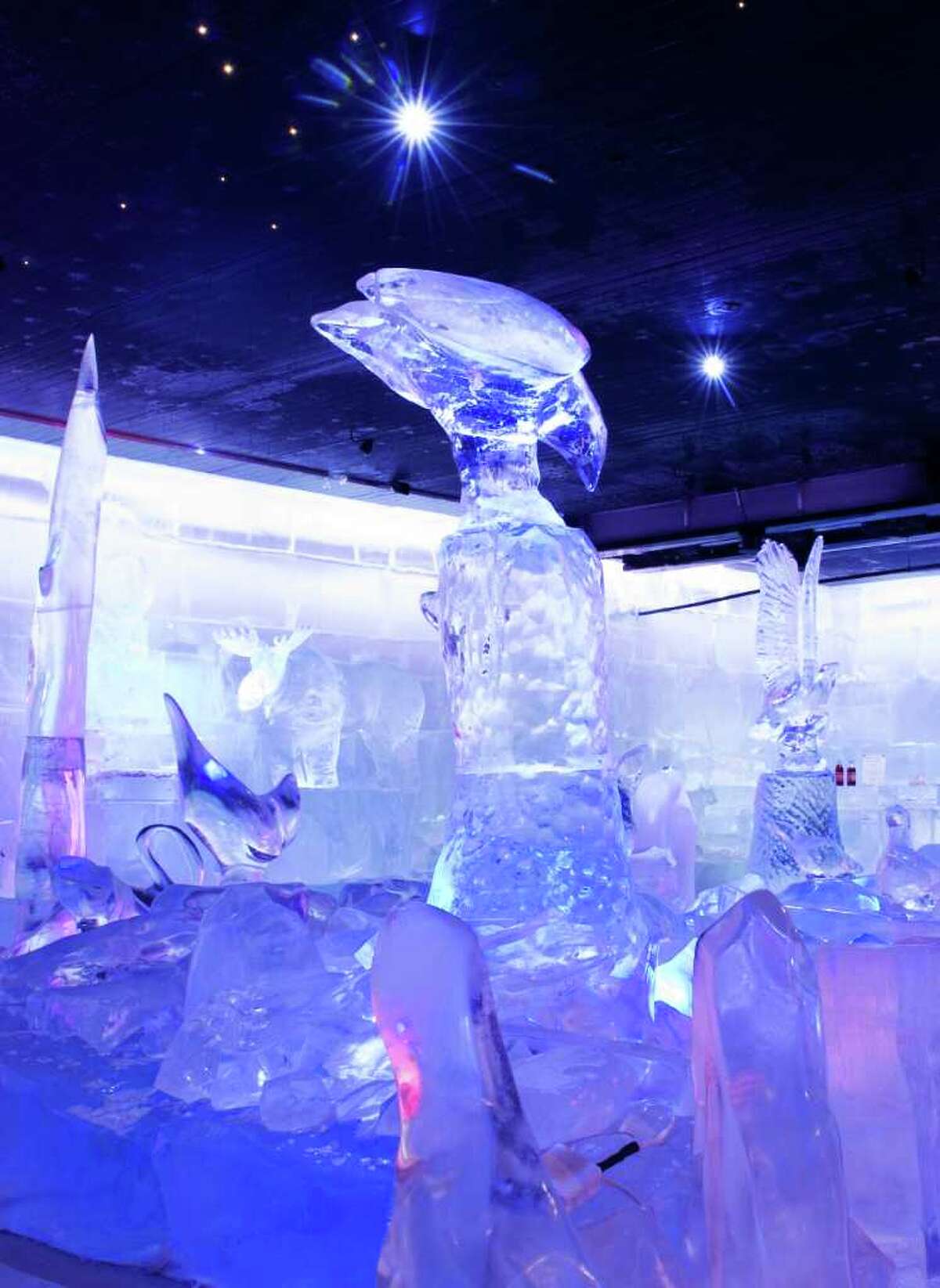 Spectacular ice sculptures in Europe