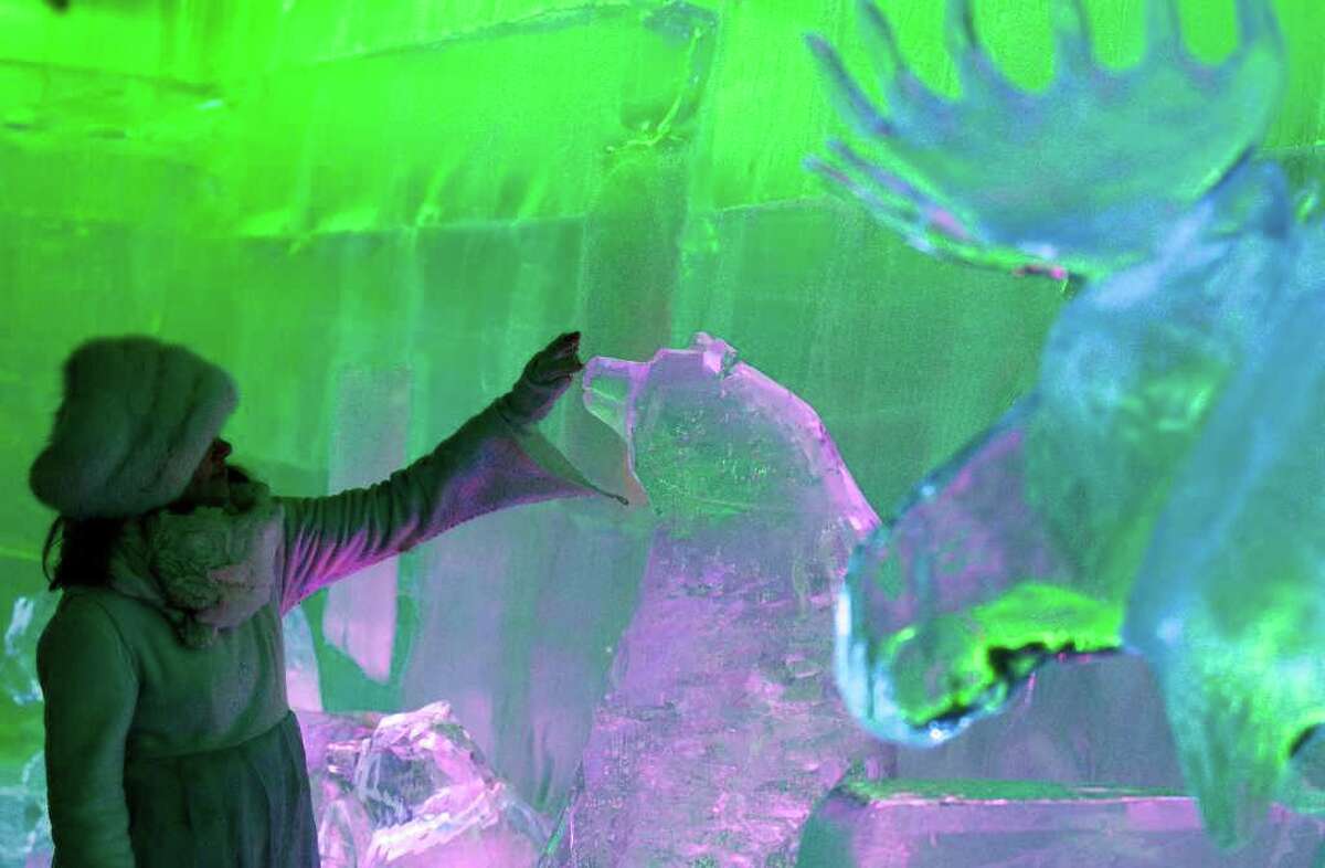 Spectacular ice sculptures in Europe