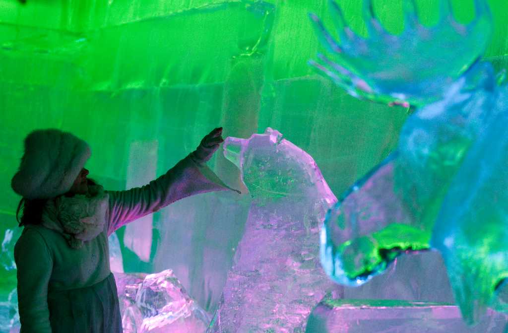 Spectacular ice sculptures in Europe