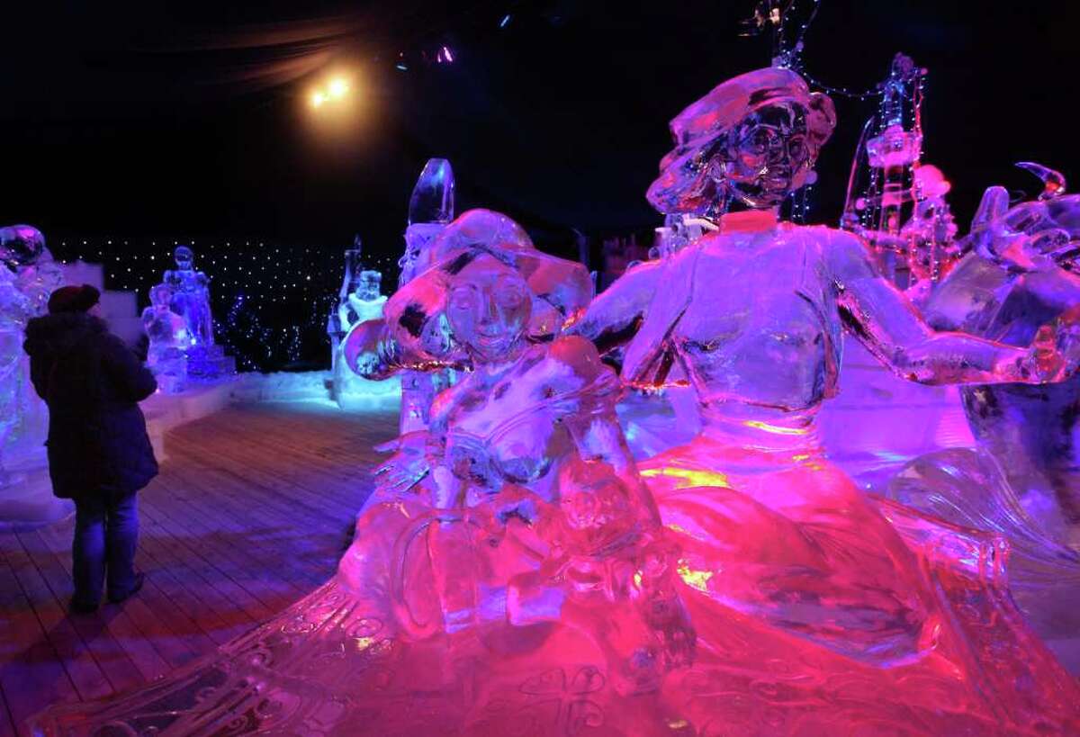 Spectacular ice sculptures in Europe