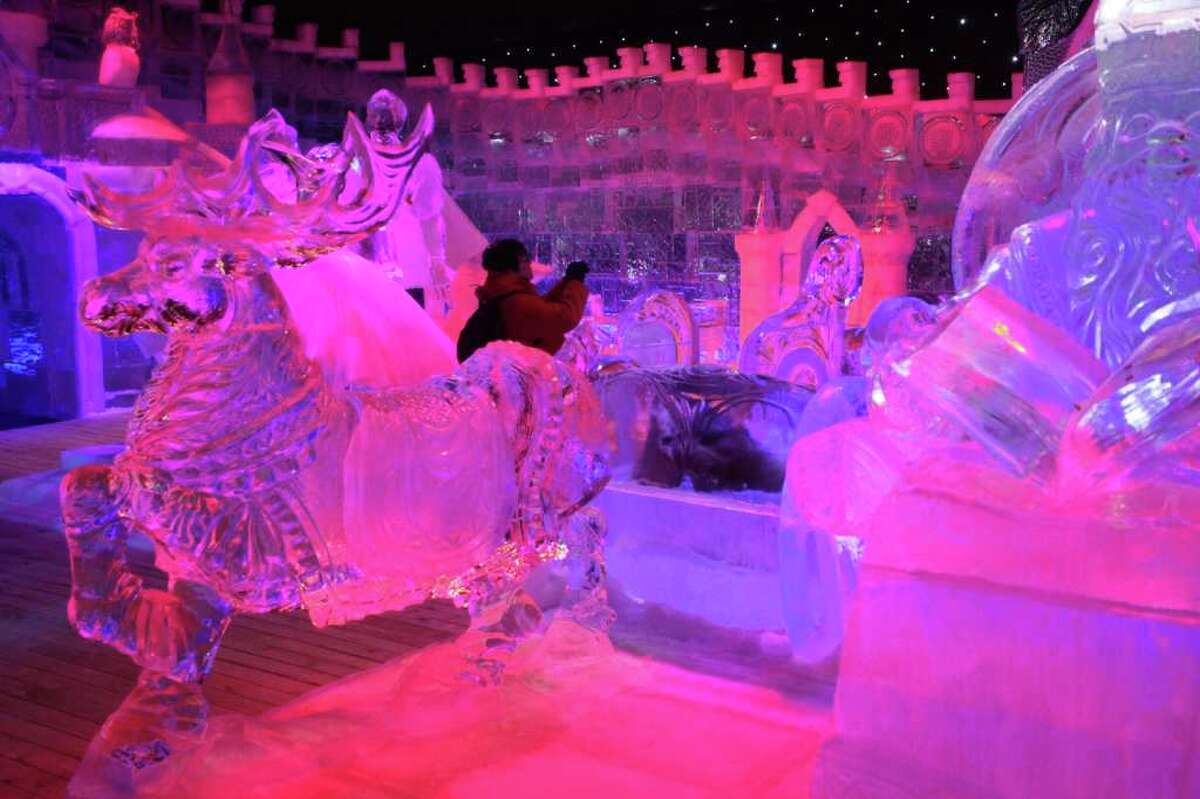 Spectacular ice sculptures in Europe