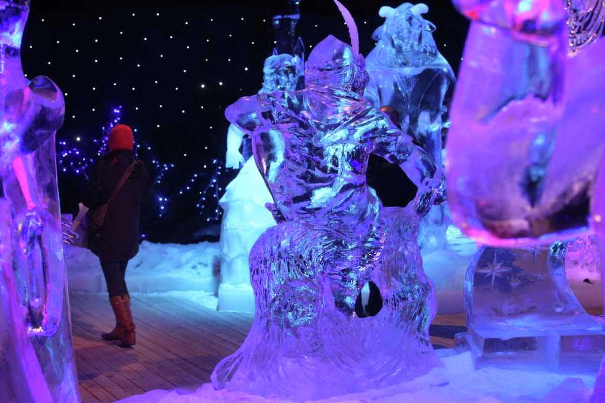Spectacular ice sculptures in Europe