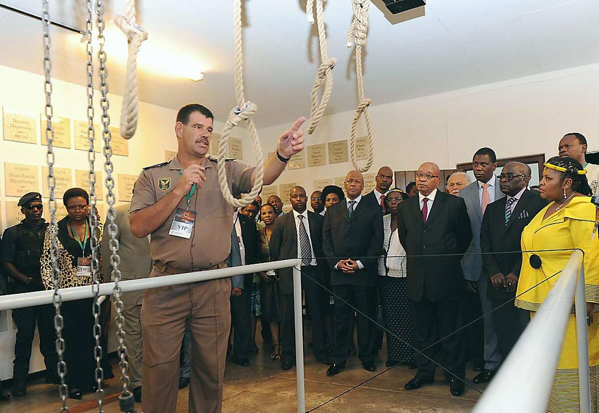 South Africa gallows an antiapartheid memorial