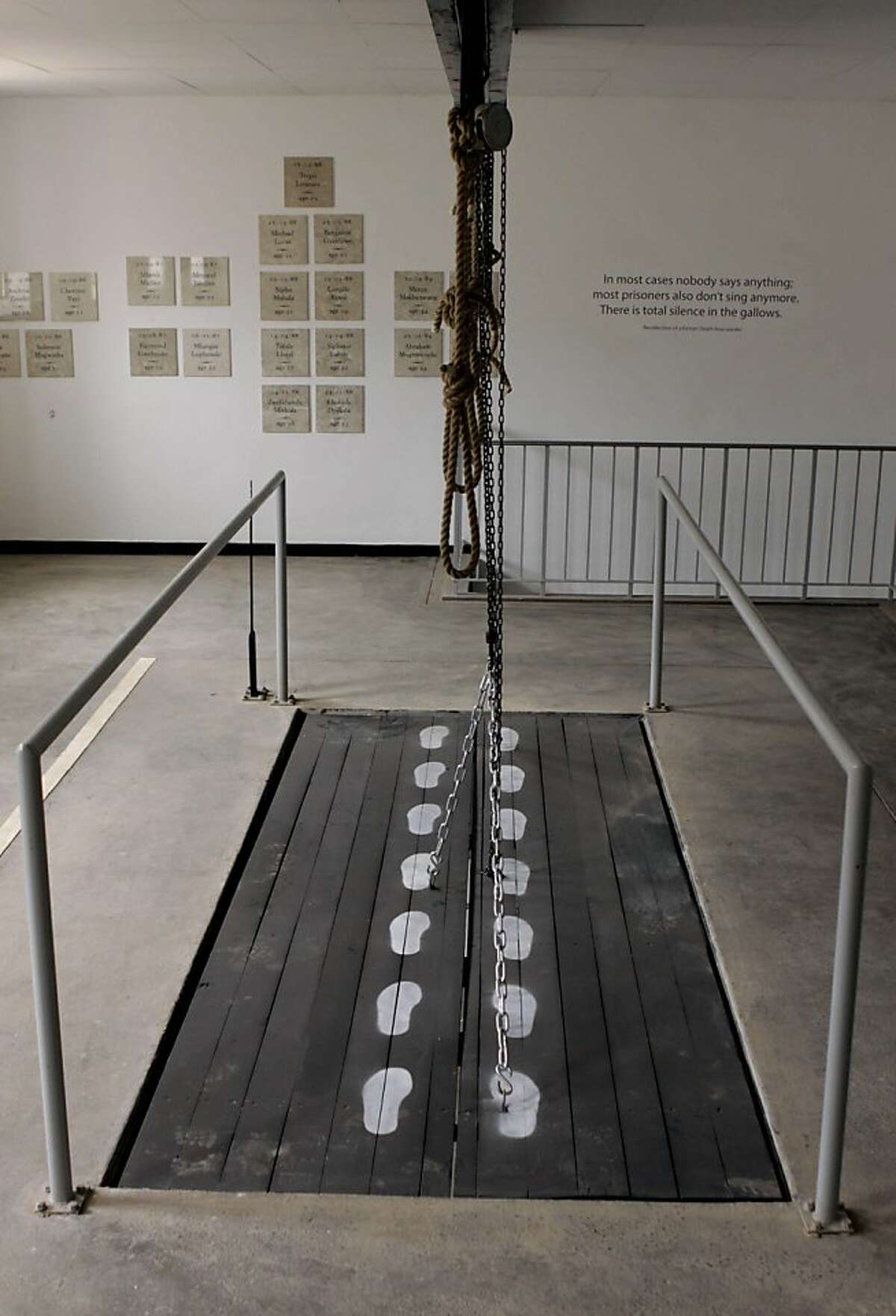 South Africa gallows an antiapartheid memorial