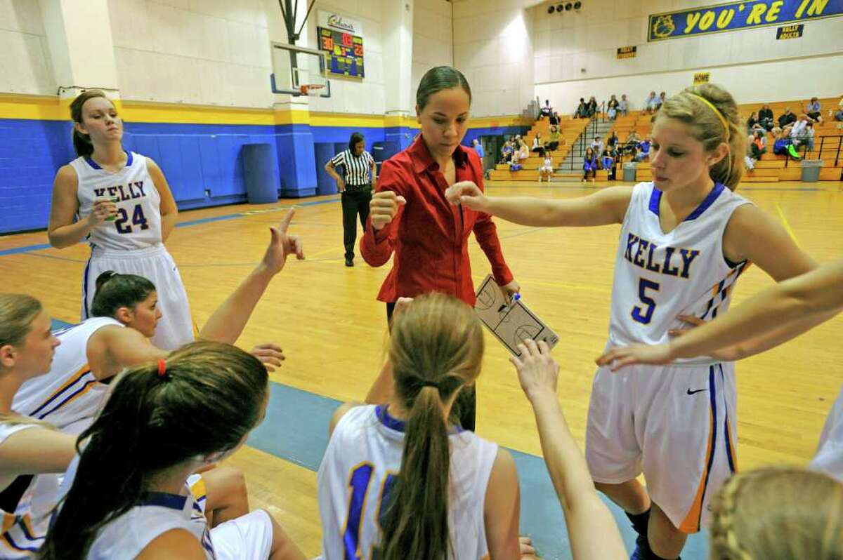 Father/daughter duo coaching basketball at Kelly