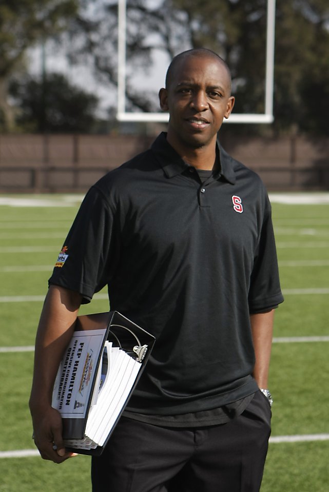 Coach Pep Hamilton wields Stanford playbook