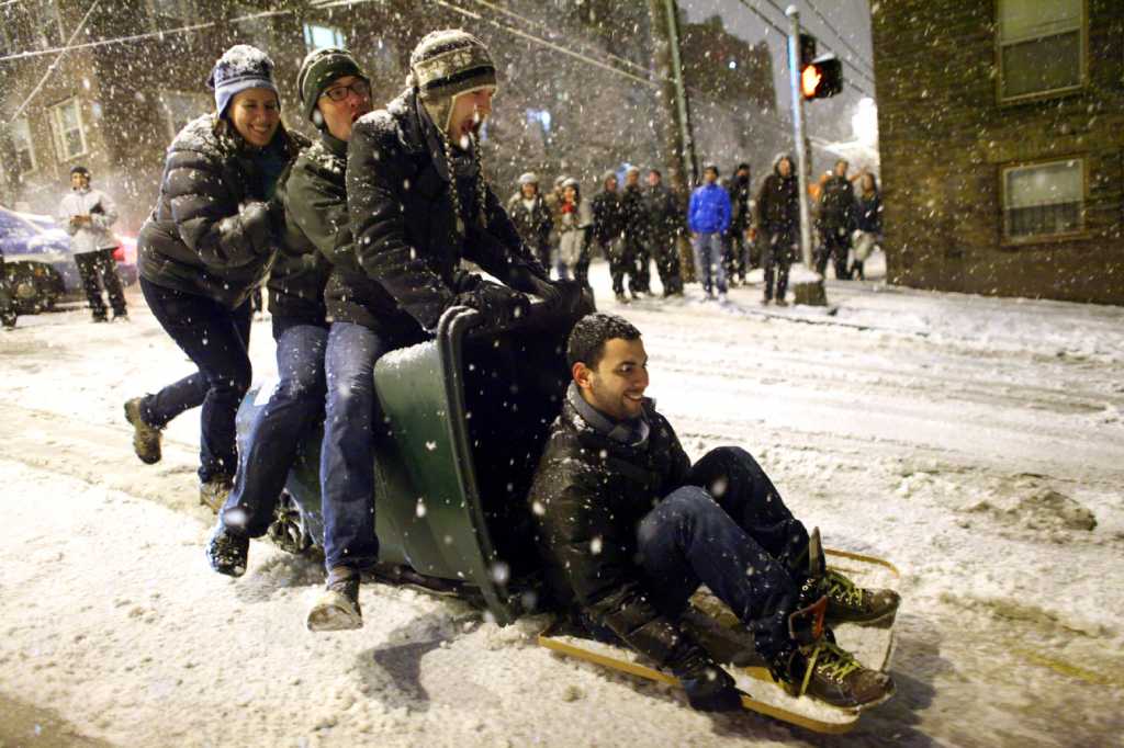 Where can people legally sled in Seattle?