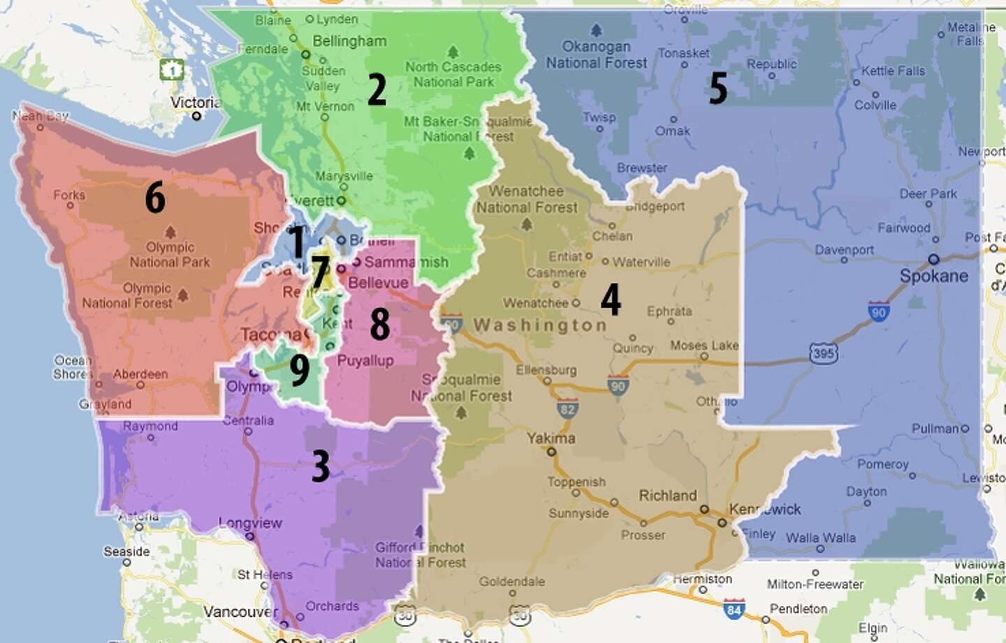 Radical changes in U.S. House district boundaries
