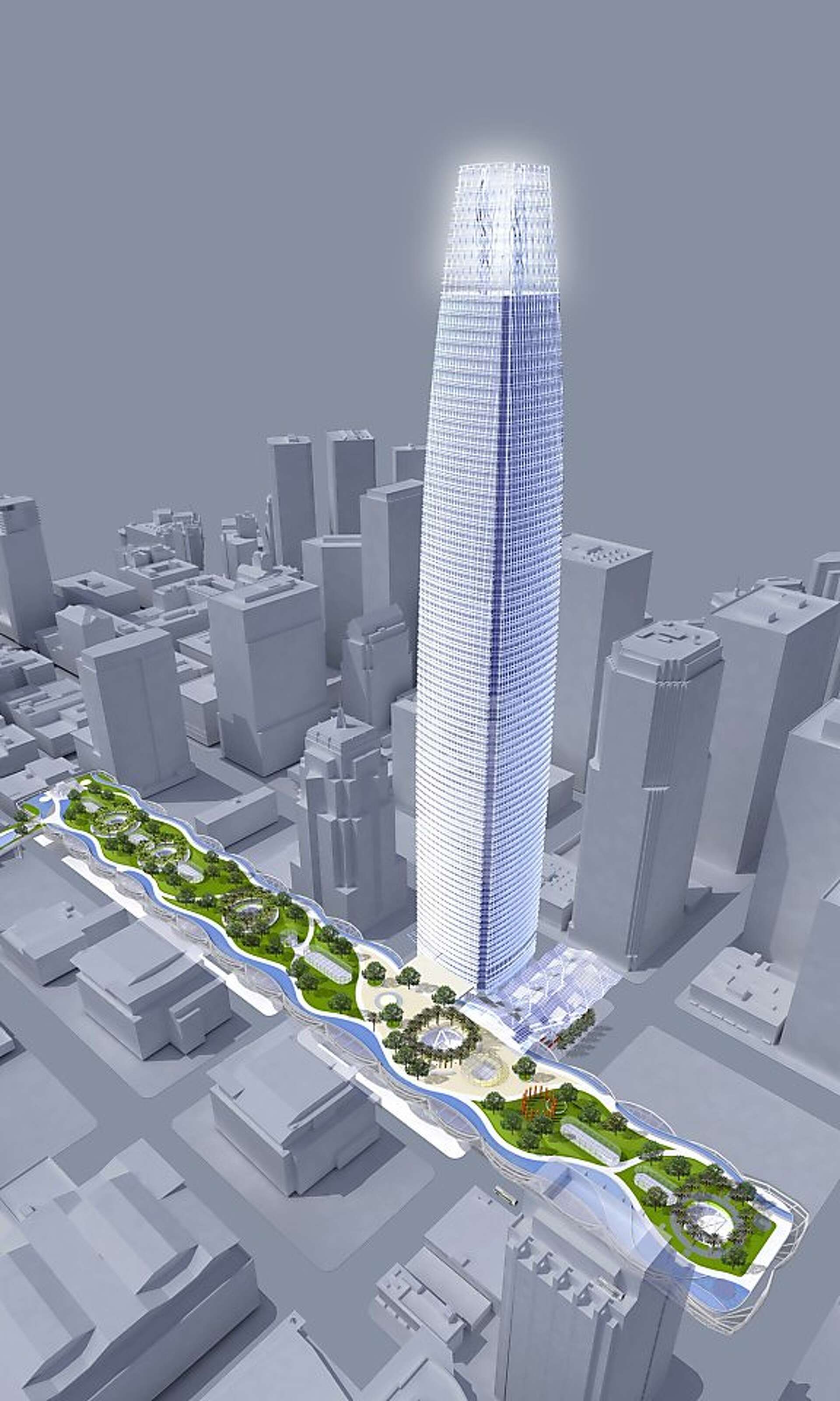 Park near Transbay Transit Center being designed