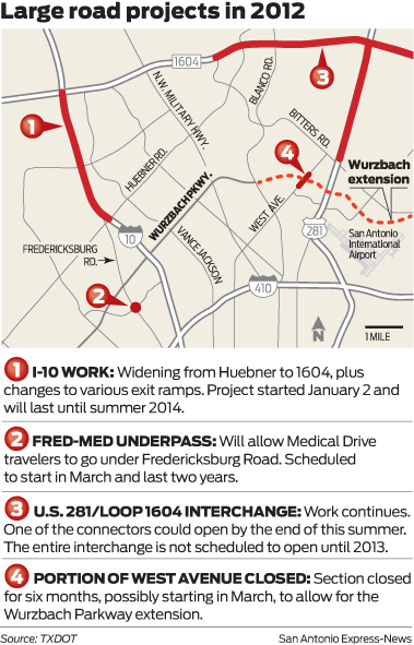 Major road projects mapped