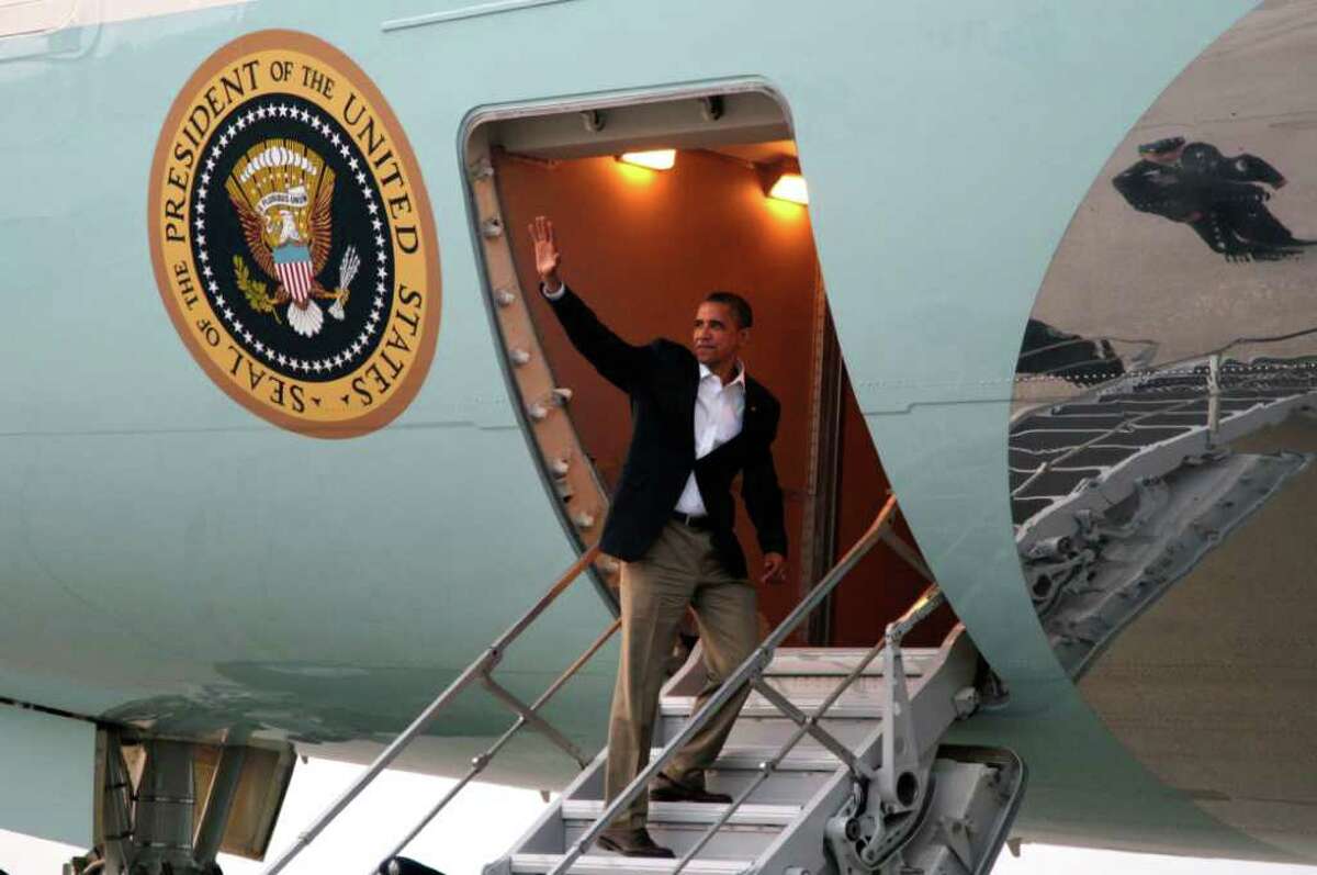 Awaiting Air Force One