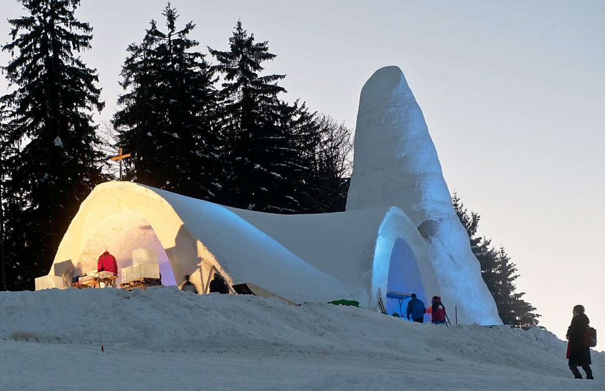 Stunning German "snow church"