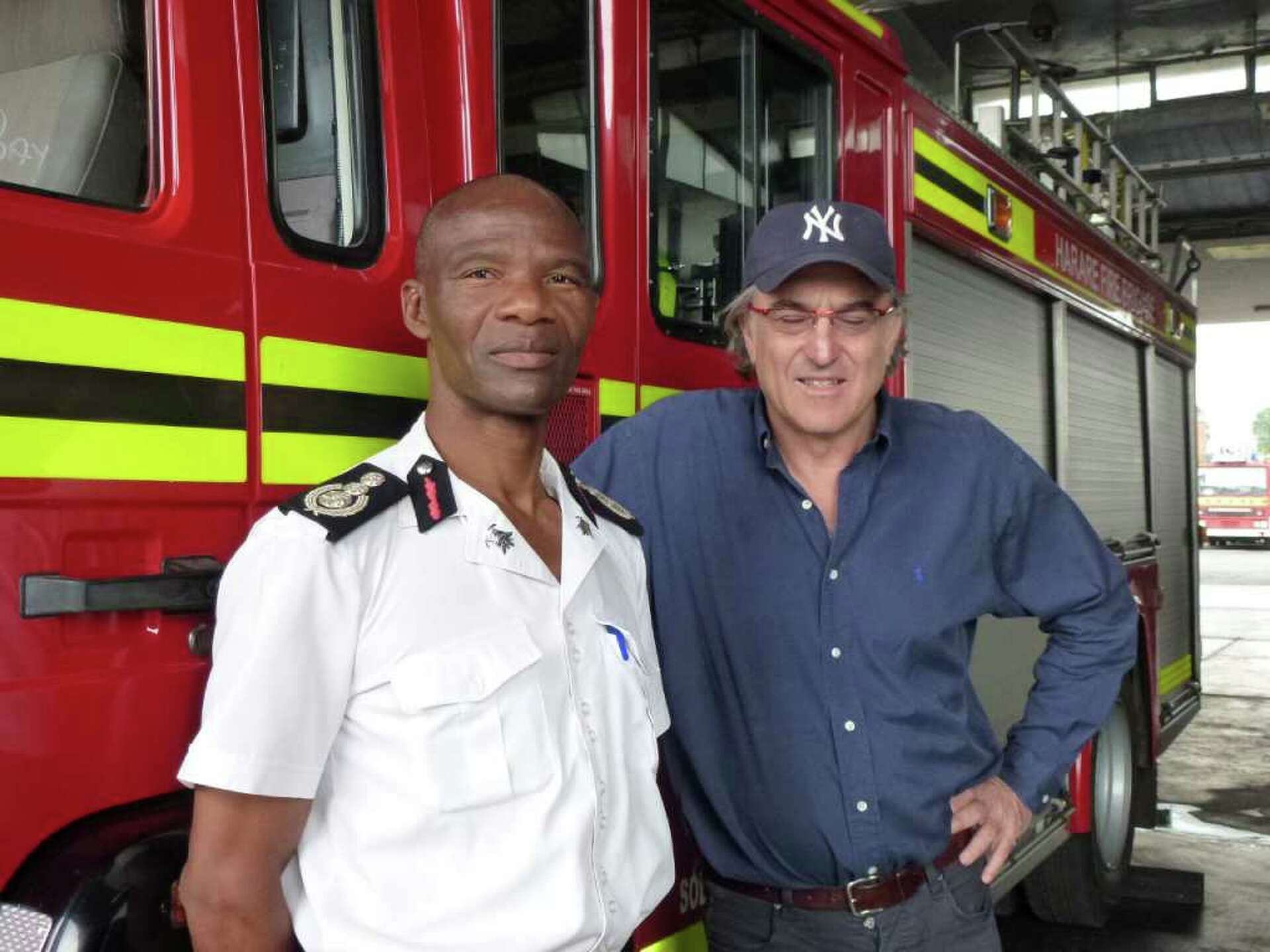 From Greenwich to Zimbabwe, a gift of fire trucks