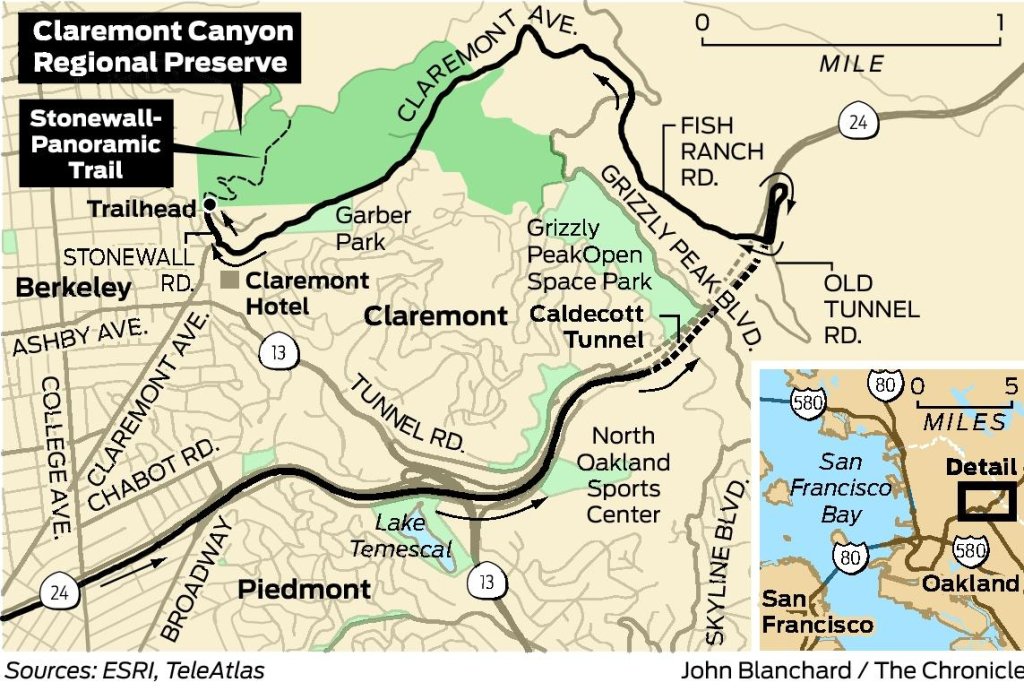 View is worth the hike in Claremont Canyon
