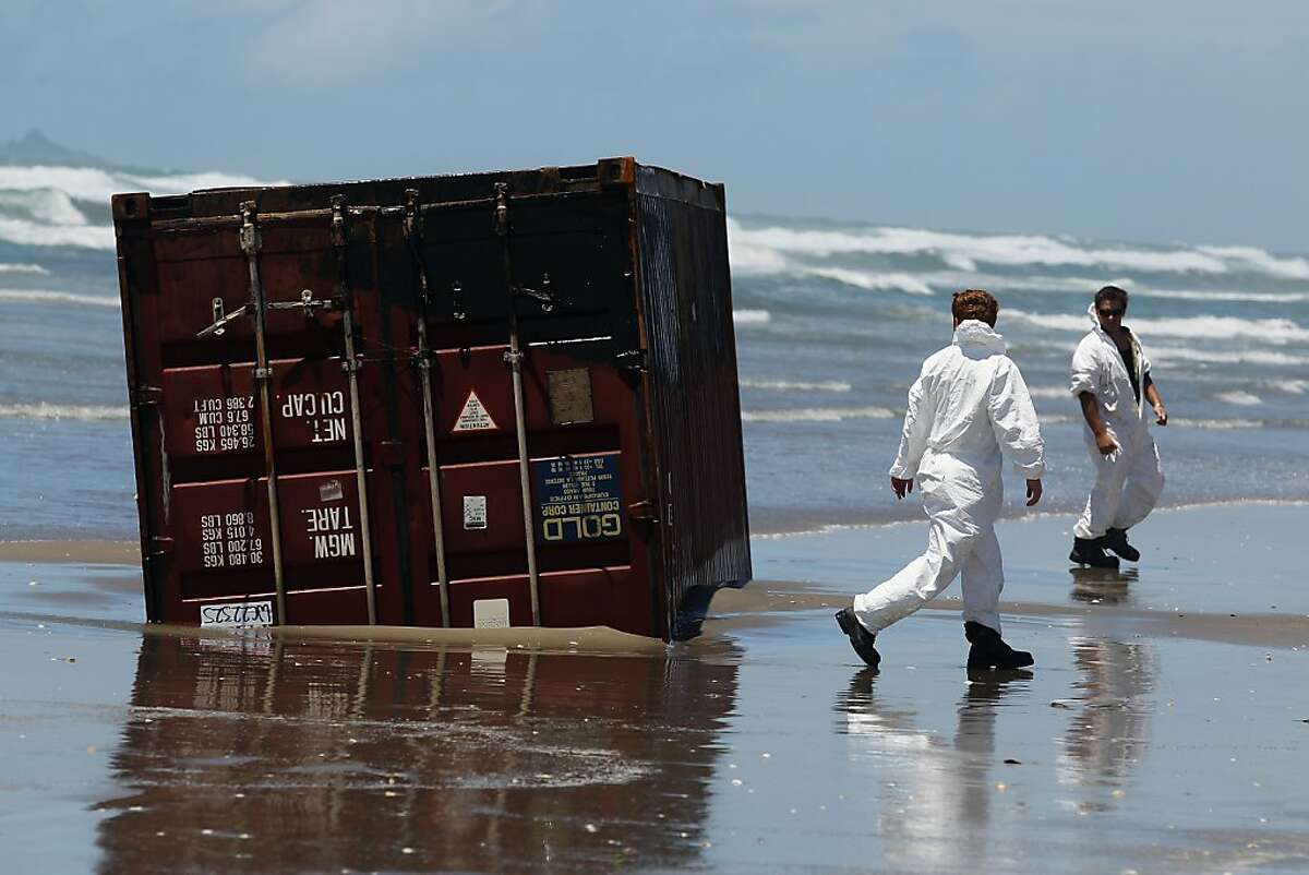 Wrecked cargo ship on New Zealand reef breaks up